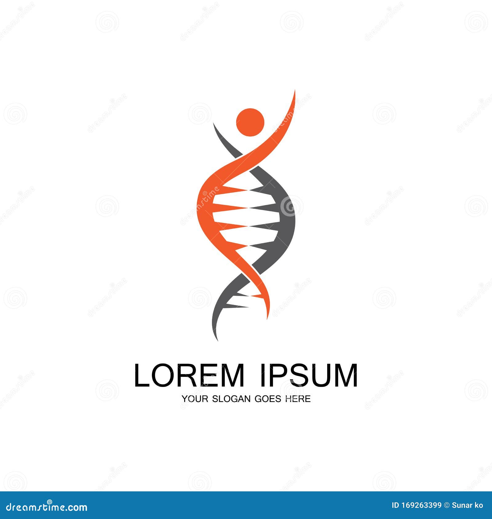 Human DNA Logo Icon Design-vector Stock Illustration - Illustration of ...
