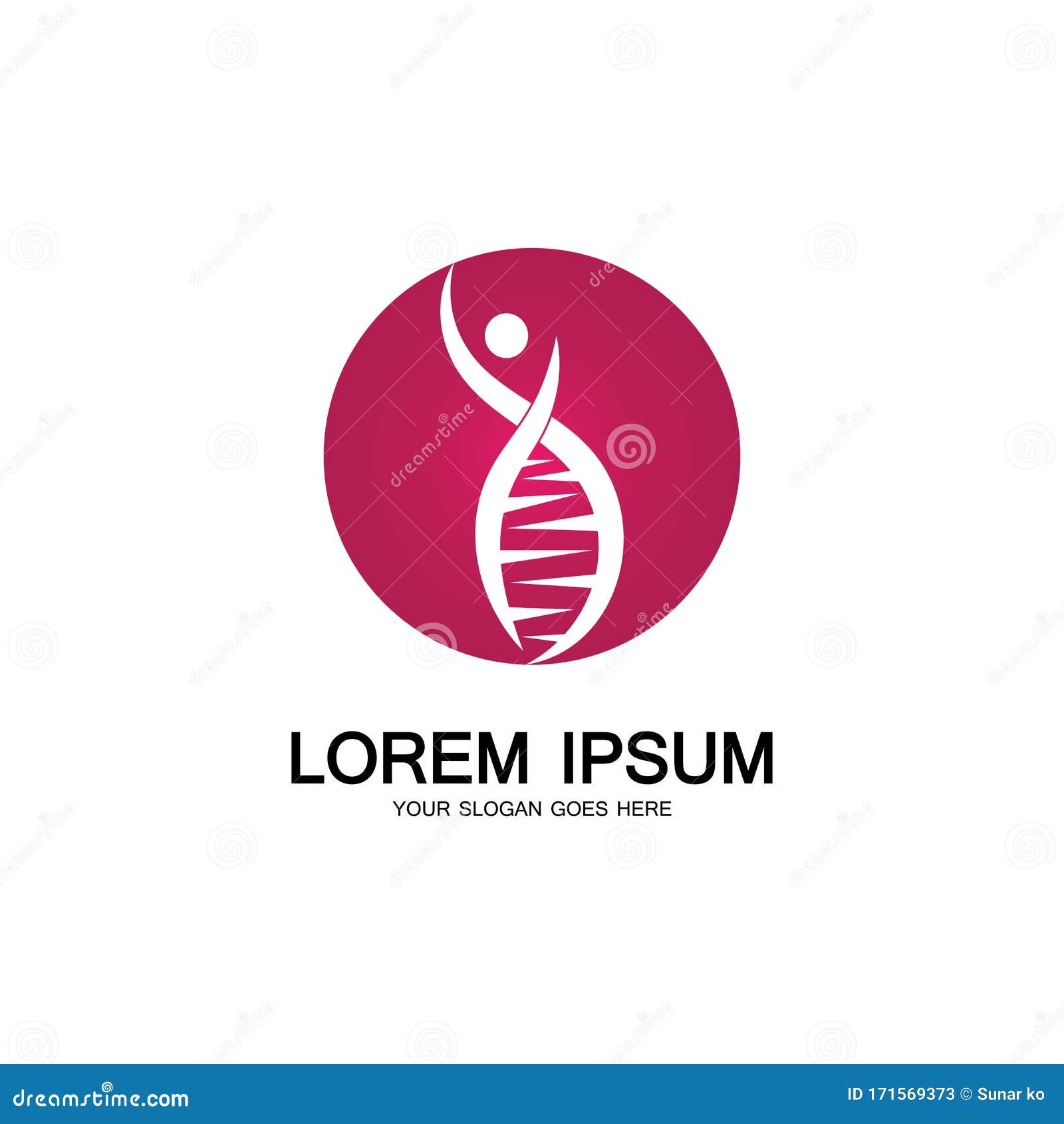 Human DNA Logo Icon Design-vector Stock Vector - Illustration of helix ...