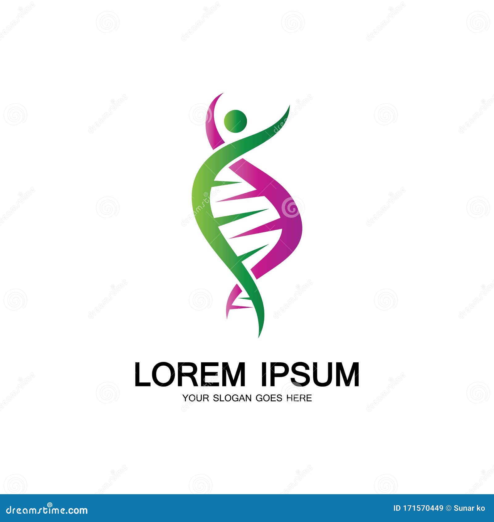 Human DNA Logo Icon Design-vector Stock Vector - Illustration of logo ...