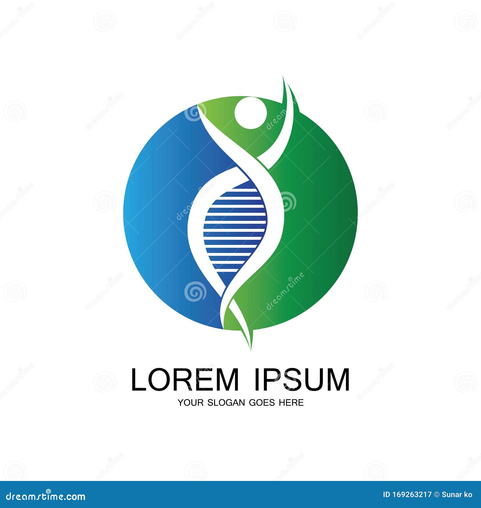 Human DNA Logo Icon Design-vector Stock Illustration - Illustration of ...
