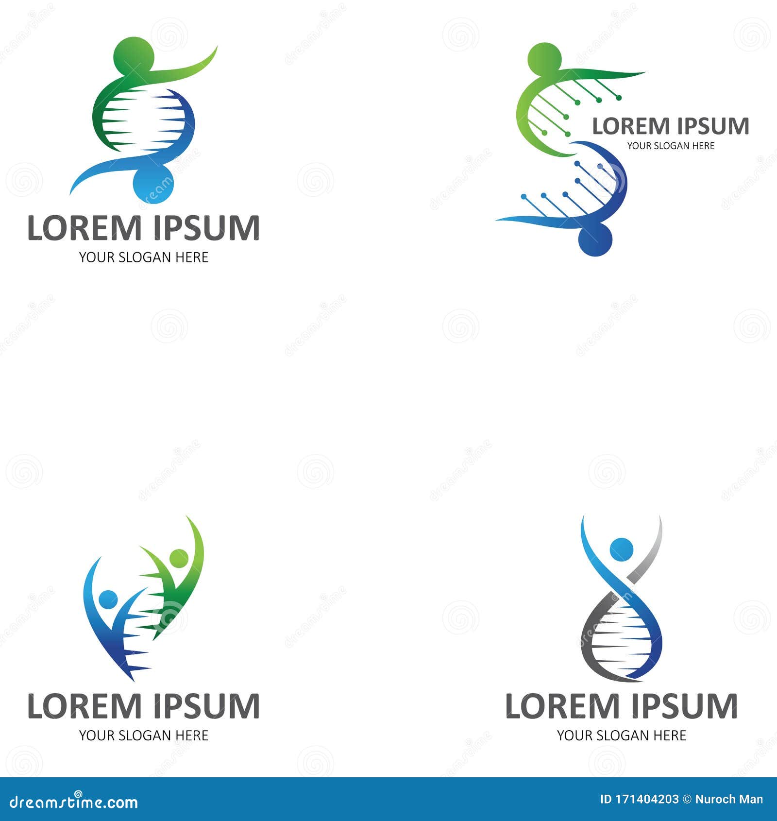 Human DNA Logo Icon Design-vector. Stock Vector - Illustration of ...