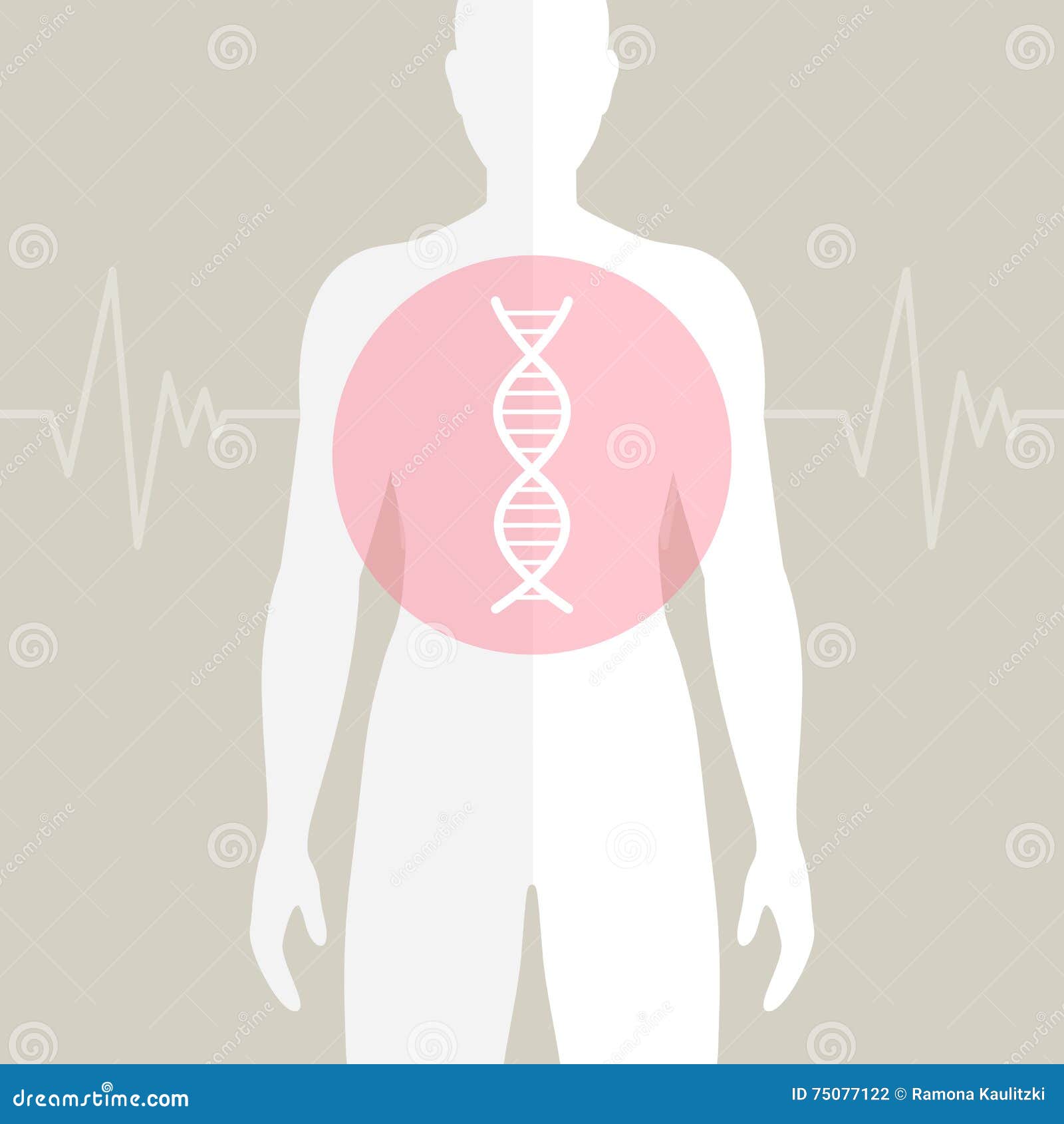 Human DNA stock illustration. Illustration of abstract - 75077122