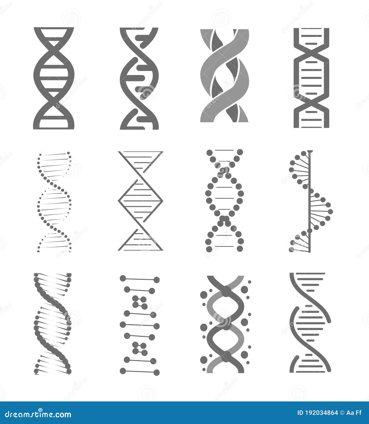 Human Dna Research Technology Symbols. Adn Helix Structure, Genomic ...