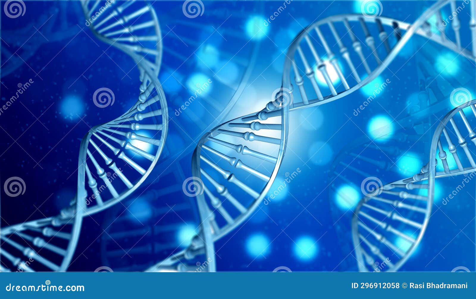 Human DNA with Science Background Stock Illustration - Illustration of ...
