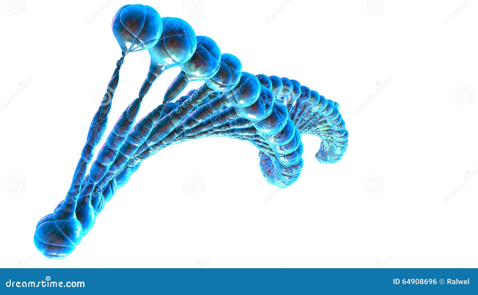Human dna string stock illustration. Illustration of digital - 64908696