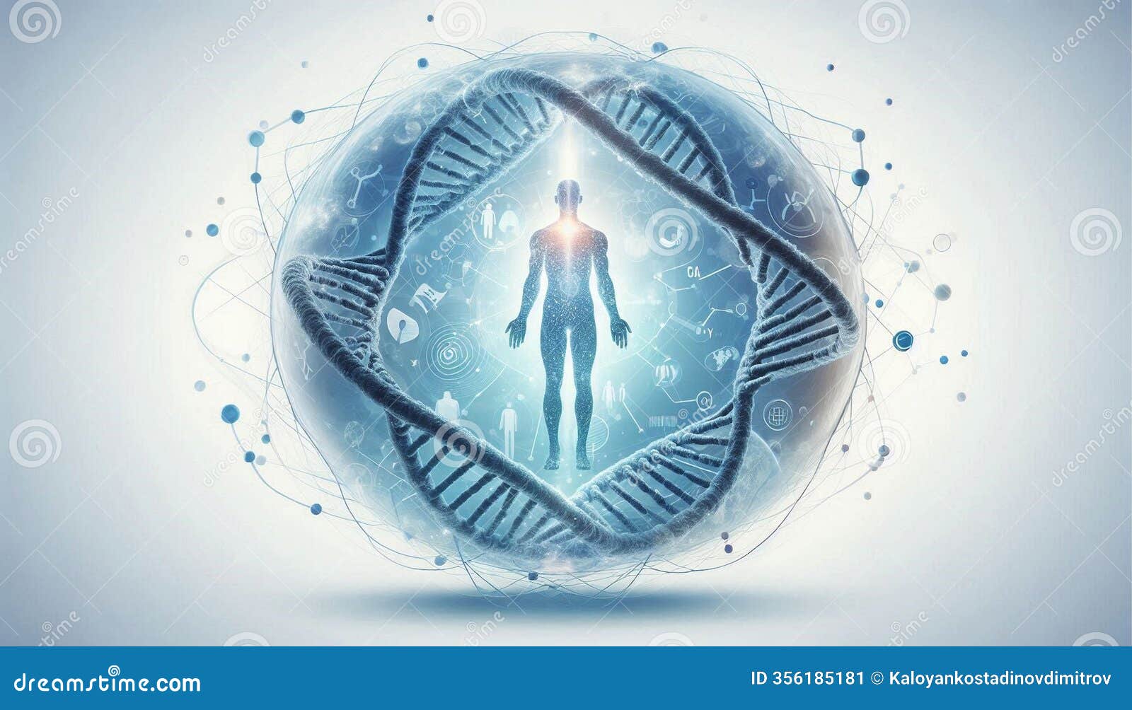 Human DNA: Structure, Function, and Significance Stock Illustration ...
