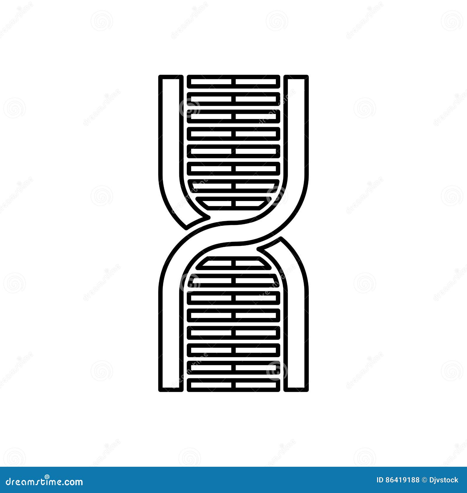 Human dna symbol stock illustration. Illustration of concept - 86419188