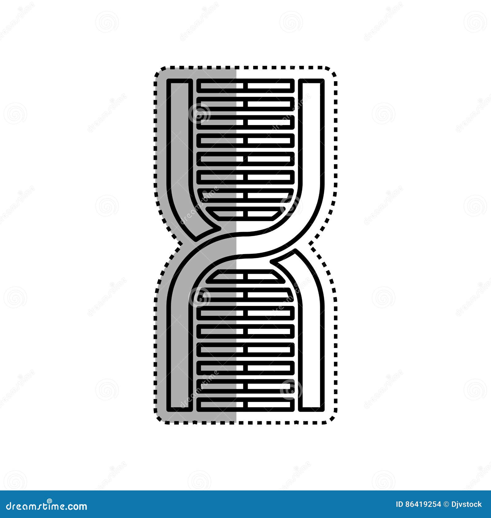 Human dna symbol stock illustration. Illustration of nature - 86419254