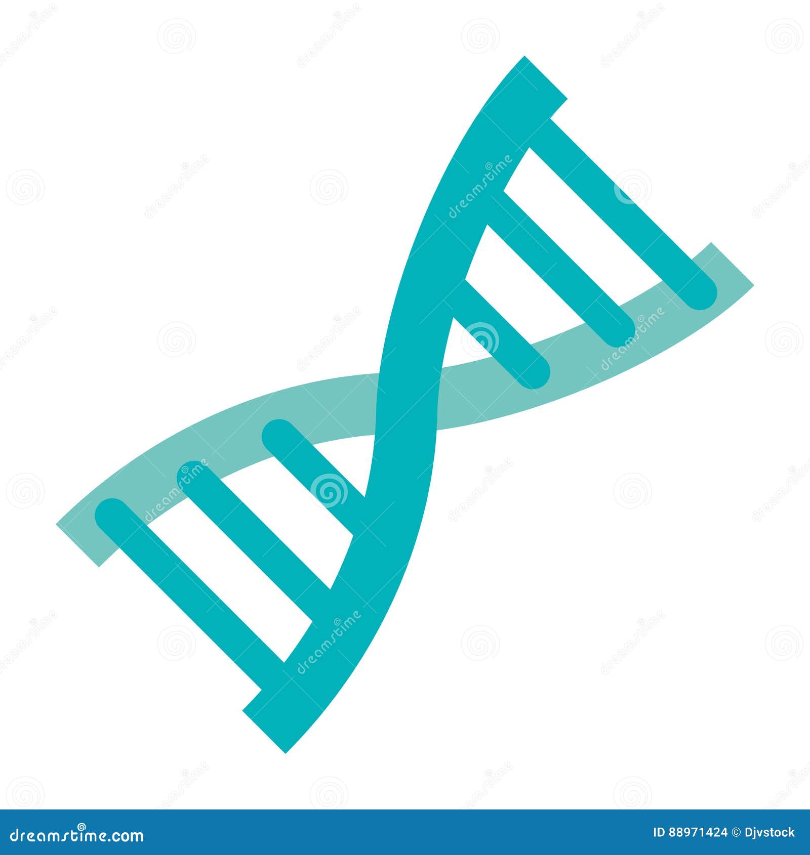 Human dna symbol stock illustration. Illustration of molecule - 88971424