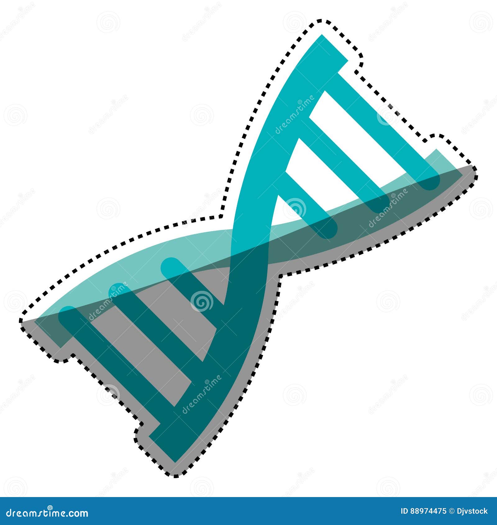 Human dna symbol stock illustration. Illustration of concept - 88974475