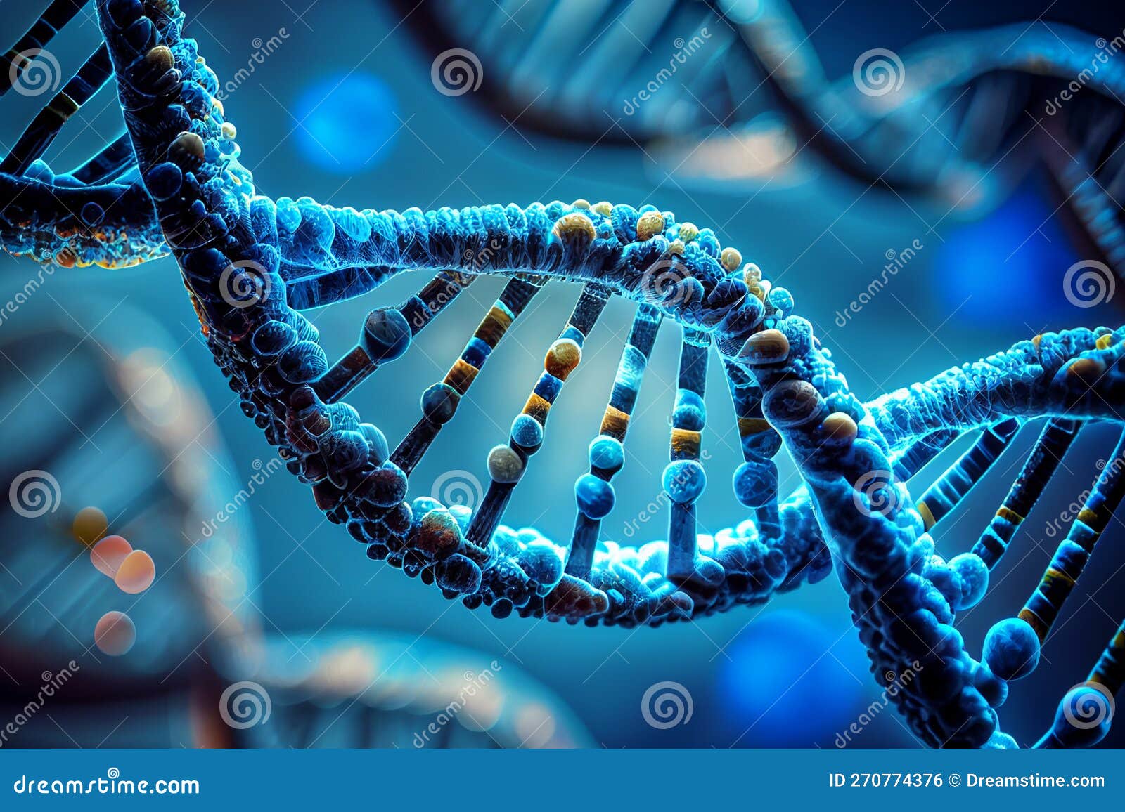 Human DNA Under the Microscope, Evolution of Man DNA. View the ...