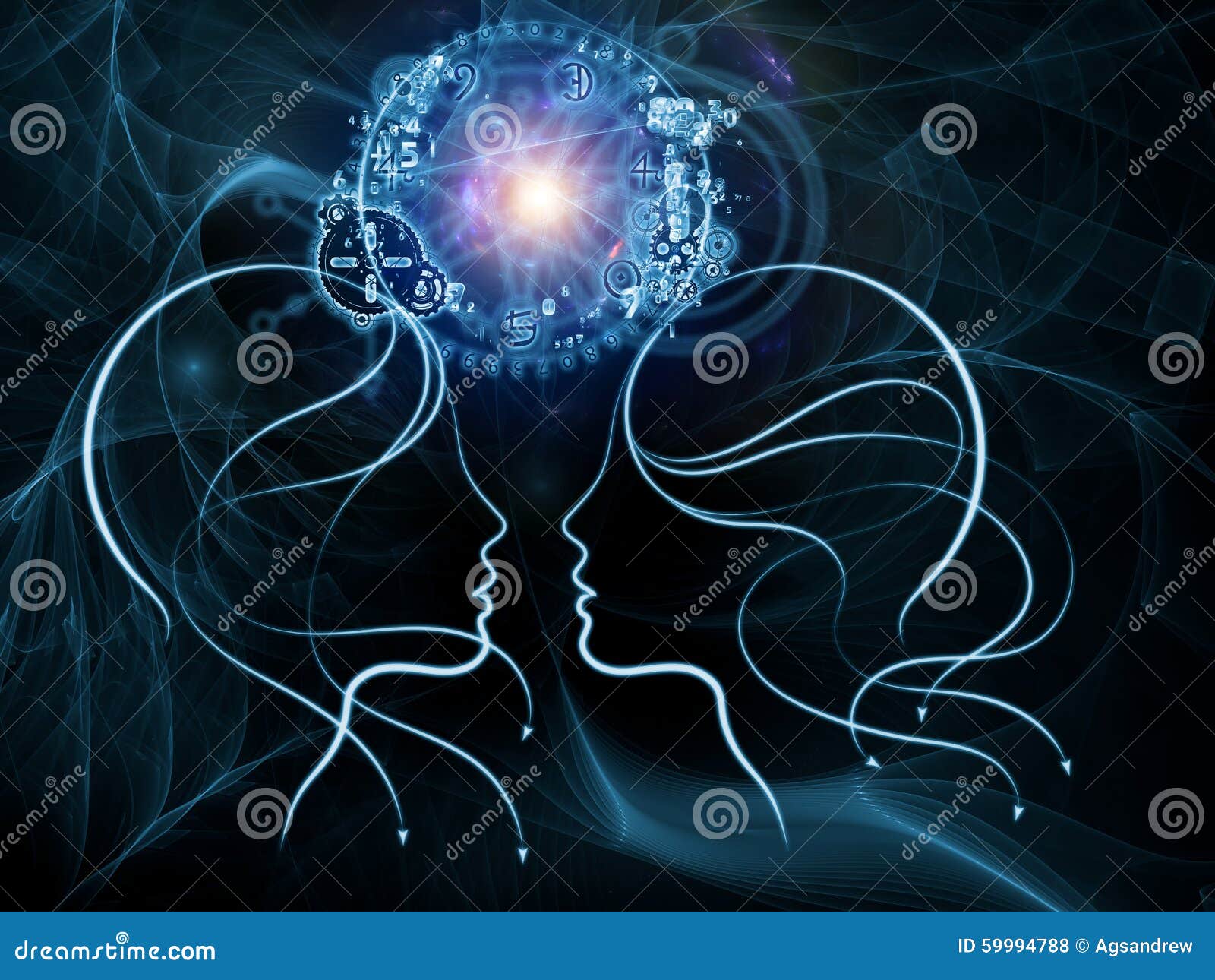 Human Dreams stock illustration. Illustration of drawing - 59994788