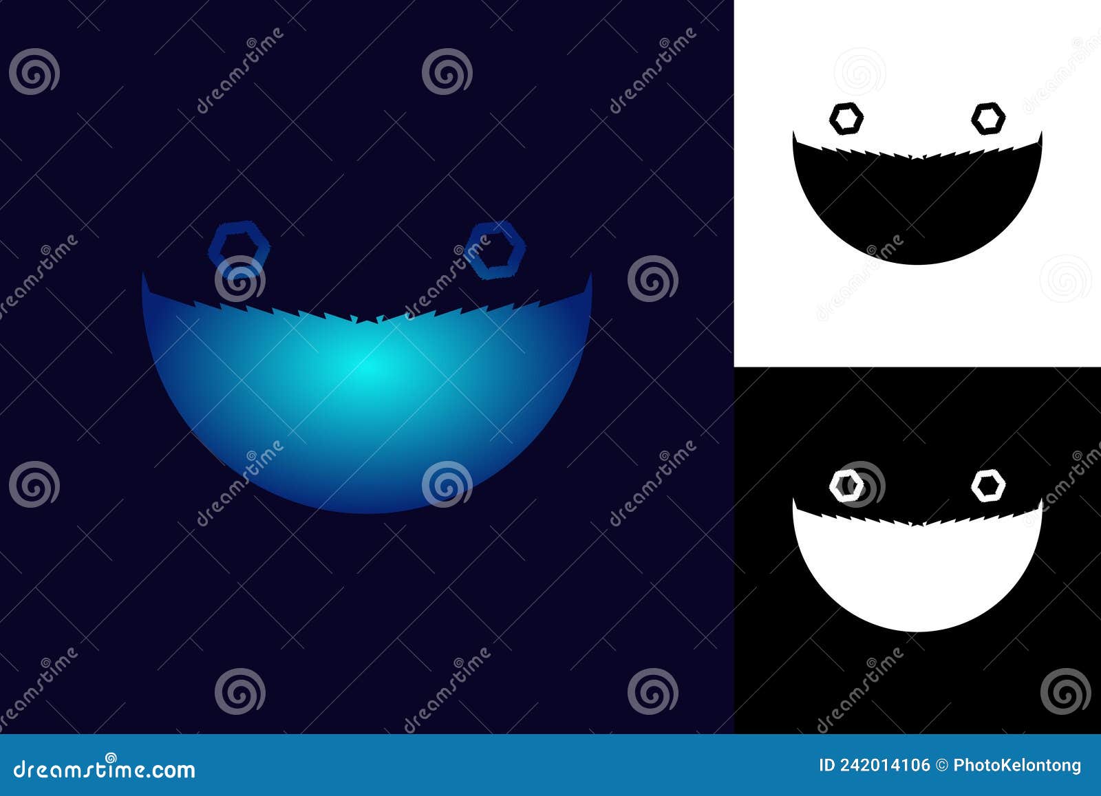 Human Droid Robot Services Logo Template Stock Vector - Illustration of ...