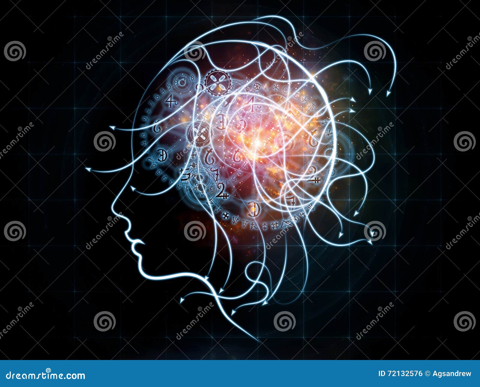 Human Dynamics stock illustration. Illustration of intellect - 72132576