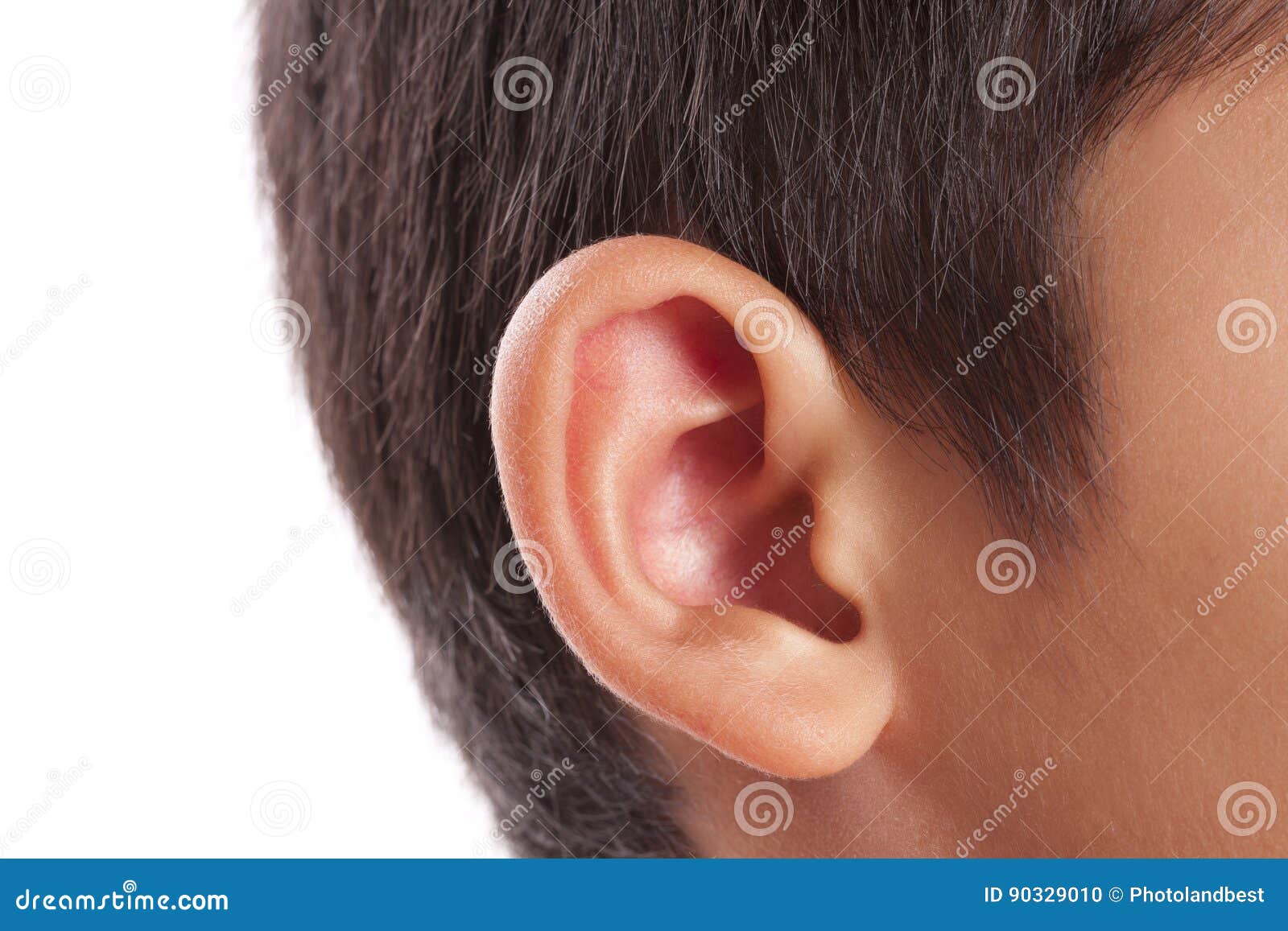 Human ear closeup. stock photo. Image of expression, health - 90329010