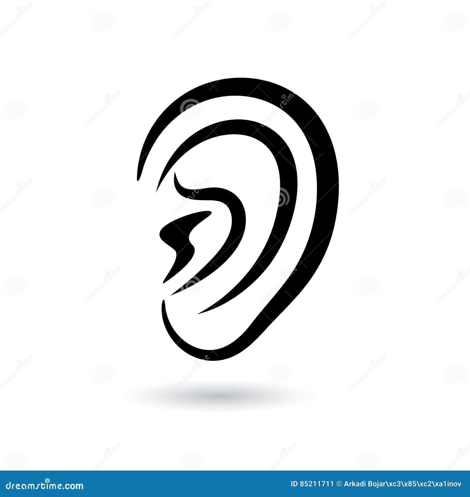 Human Ear Vector Icon | CartoonDealer.com #85211711