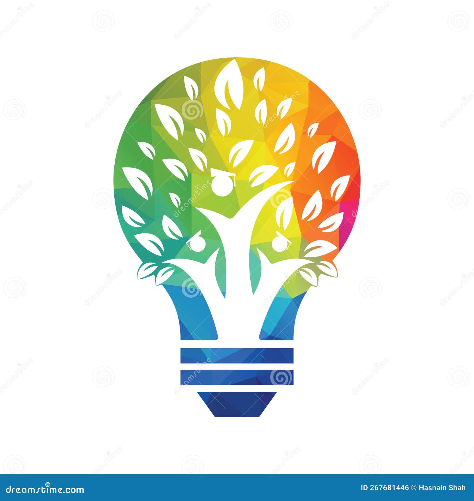 Human Education Tree Concept Logo Design Template. Stock Vector ...