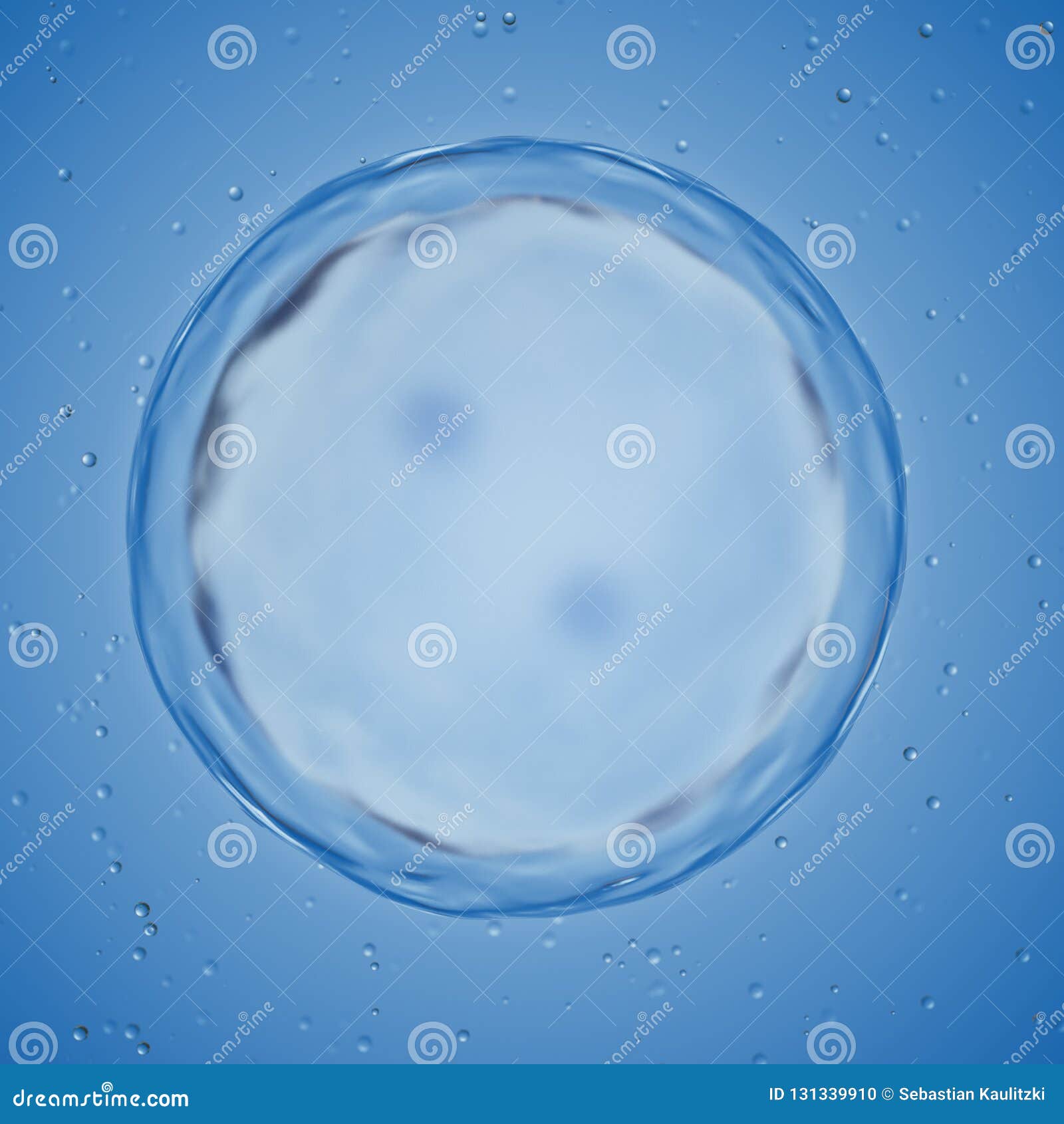 Cell Dividing . Mitochondria Splitting, DNA Replication. 3d Render ...