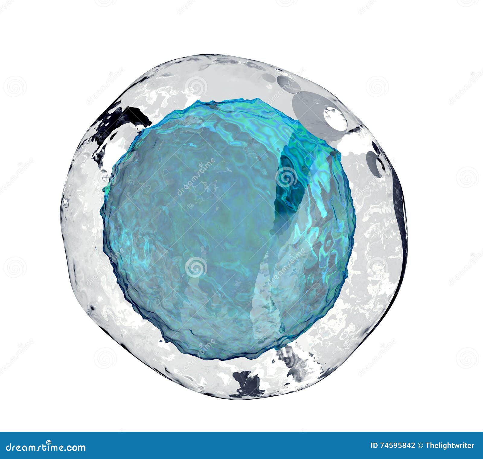 Human egg cell on white stock illustration. Illustration of molecular ...