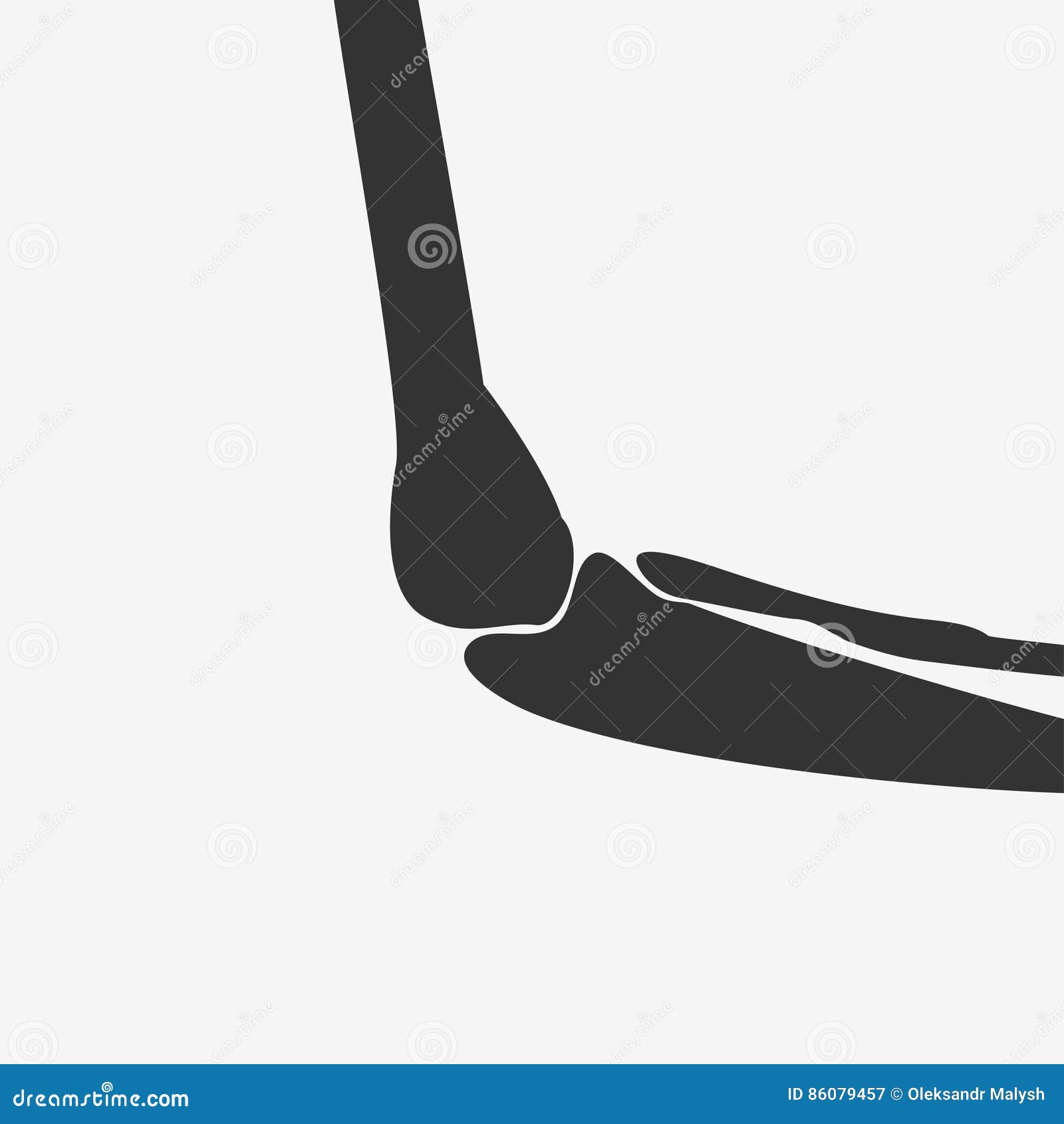 Human elbow joint stock vector. Illustration of outlined - 86079457