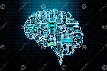 Human Electronic Brain Printed Circuit Board or Pcb Design with ...