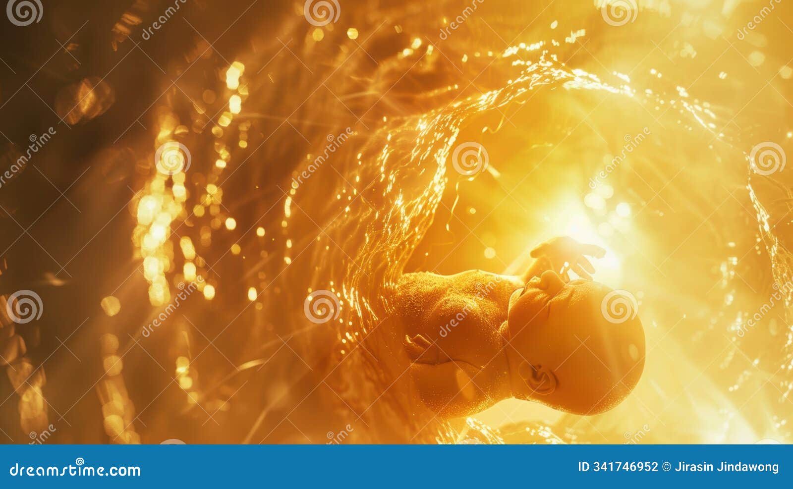 Human Embryo in Protective Womb Environment Stock Illustration ...