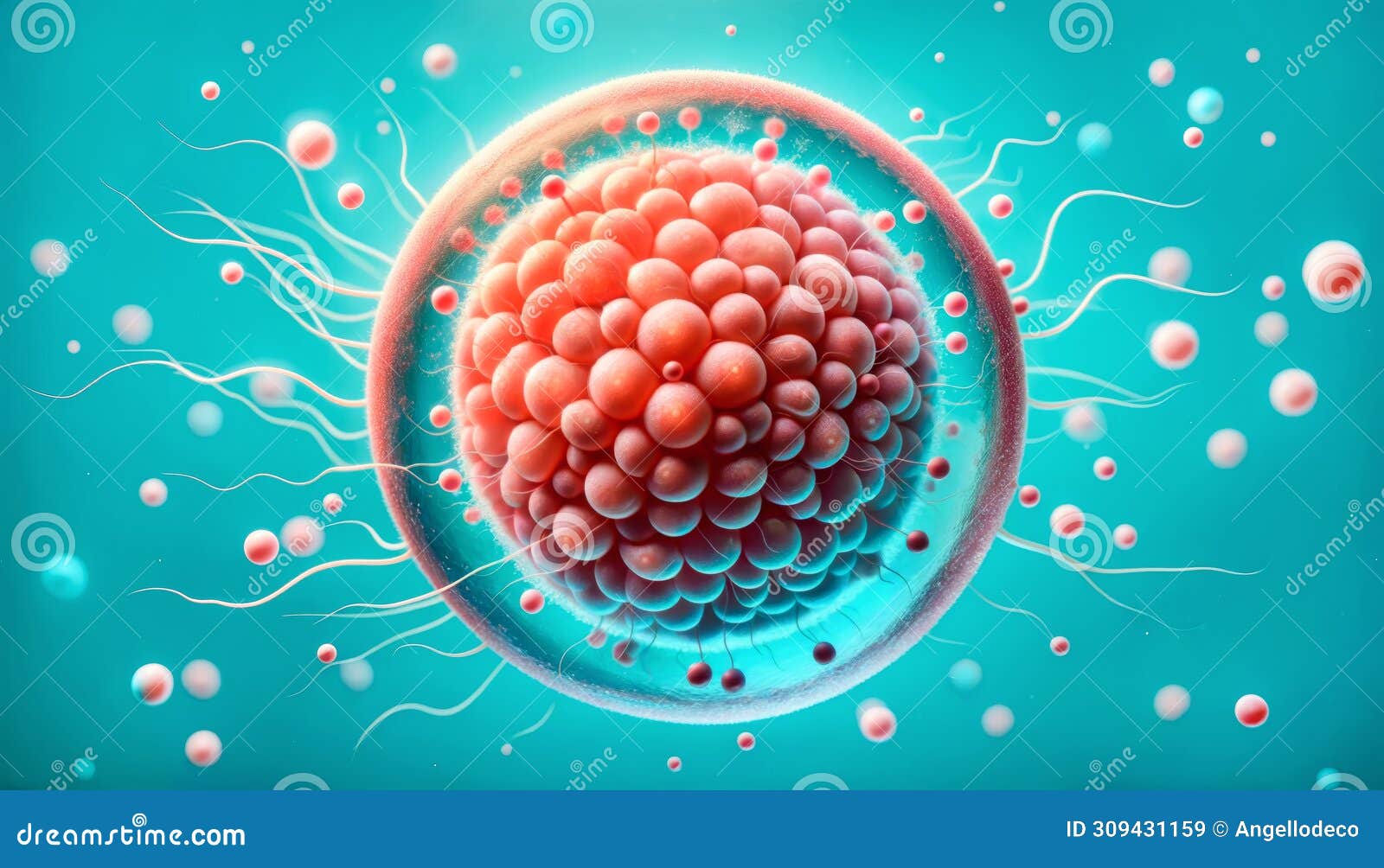 Fertilized Egg, Morula Stage. Human Embryonic Development Stock ...