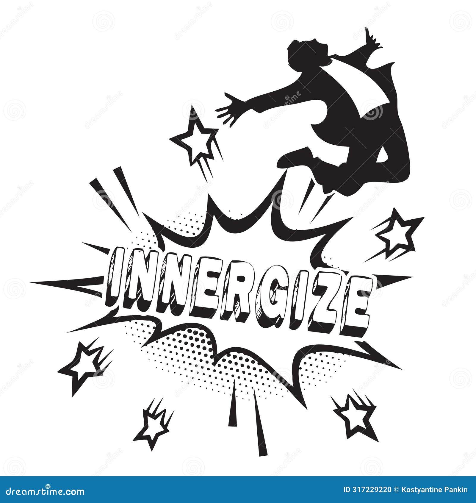 Human energy stock vector. Illustration of hike, rise - 317229220