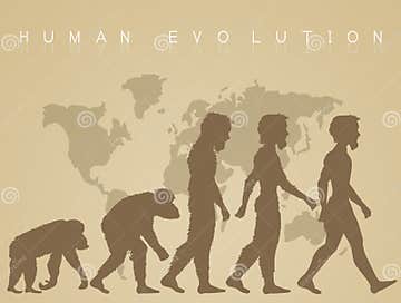 Human evolution cartoon stock illustration. Illustration of sapiens ...