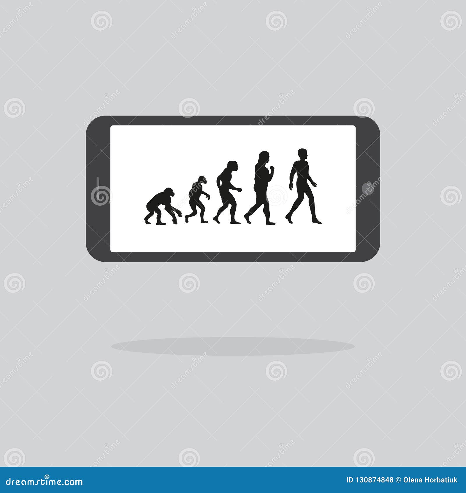 Evolution Of Mobile Communication 1G To 5G. Cartoon Vector ...