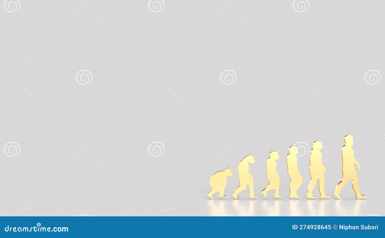 The Human Evolution Image for Education or Sci Concept AI Generated ...