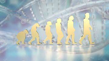 The Human Evolution Image for Education or Sci Concept AI Generated ...