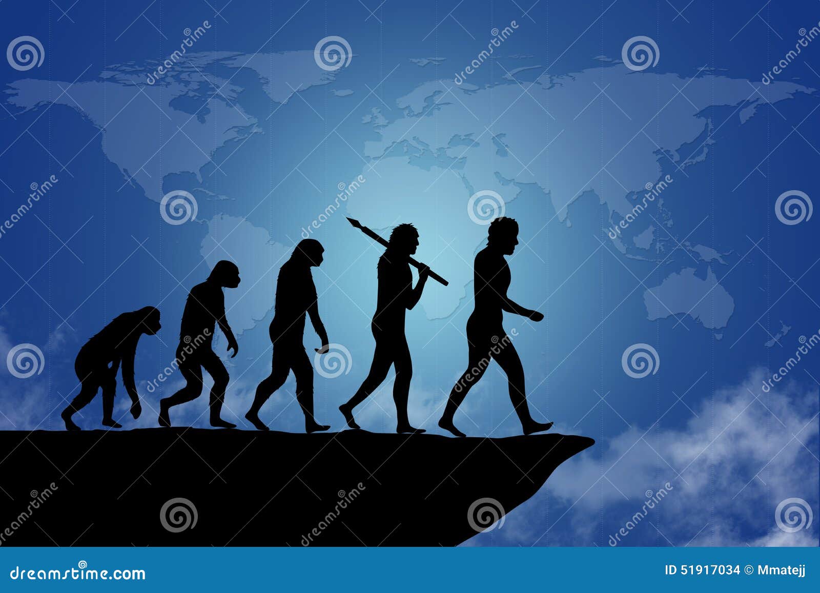 Human evolution stock illustration. Illustration of binary - 51917034