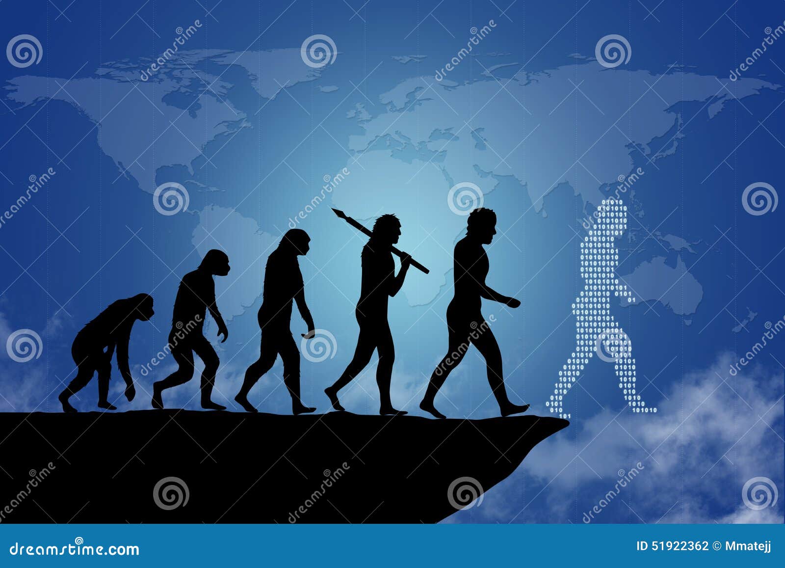 Human evolution stock illustration. Illustration of body - 51922362