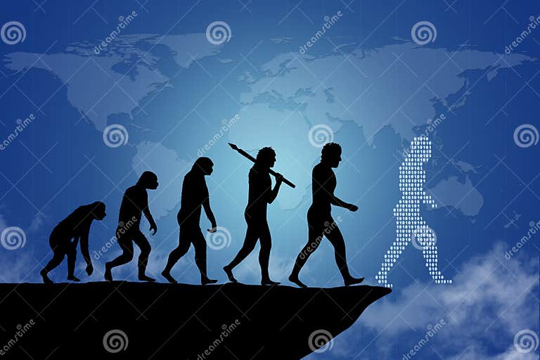 Human evolution stock illustration. Illustration of body - 51922362