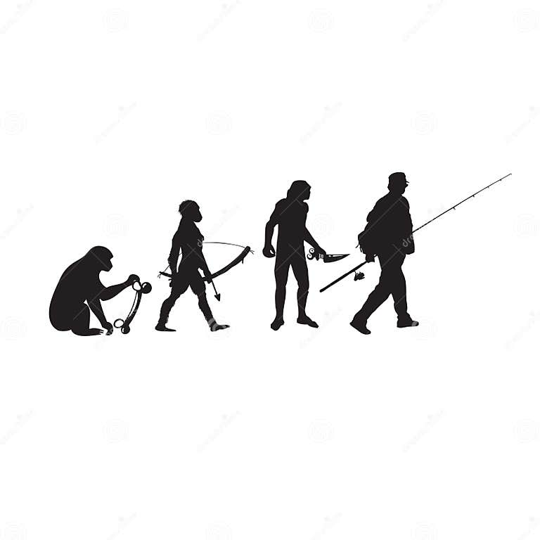 Human evolution and tools stock vector. Illustration of ancient - 316685762