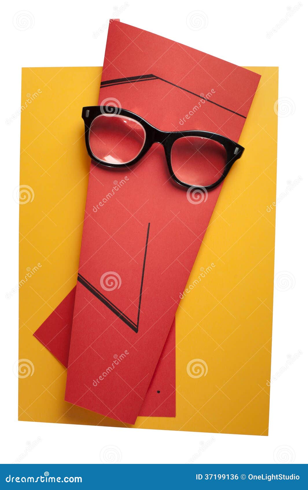 Human Expression Wearing Retro Eyeglasses. Stock Photo - Image of poor ...