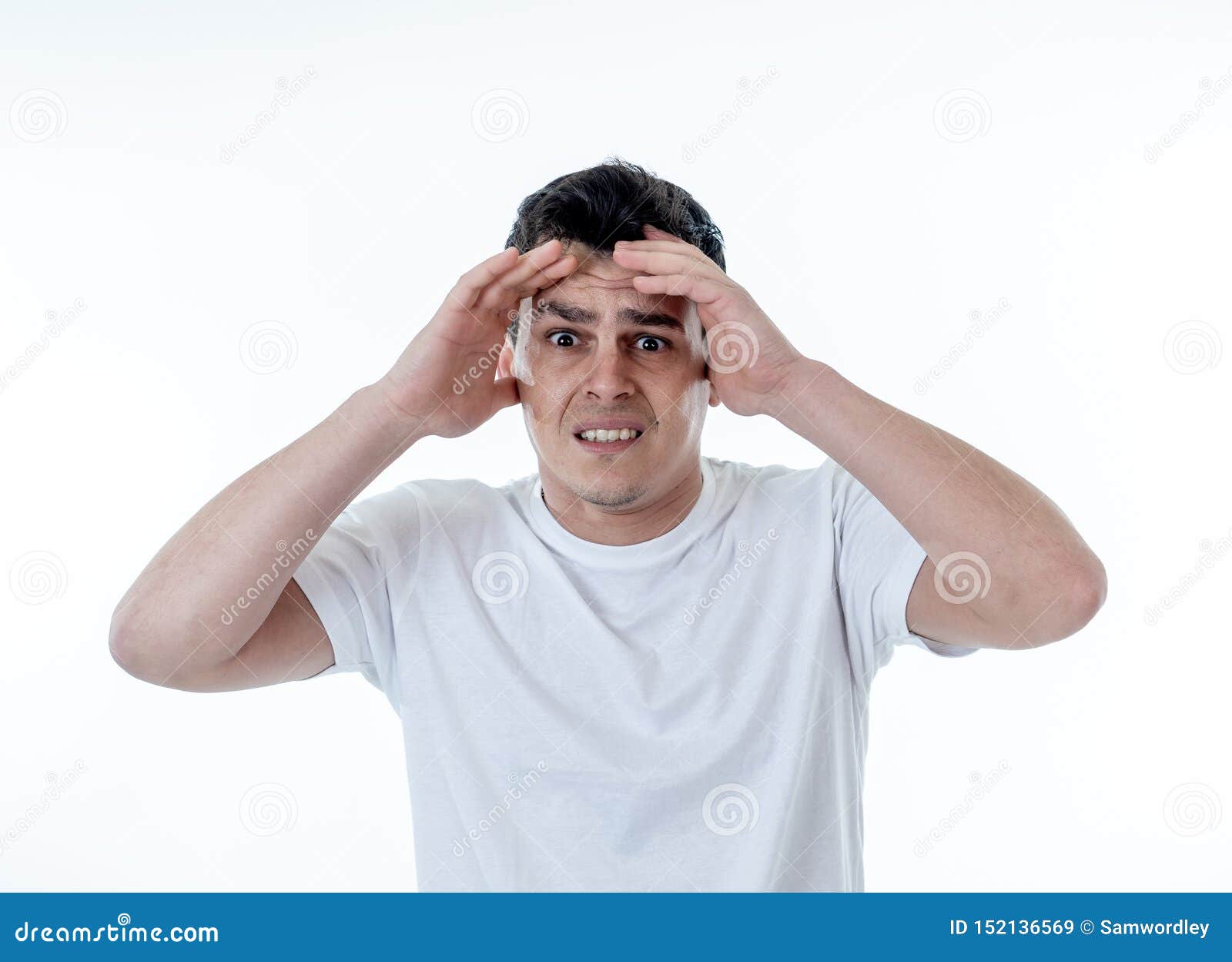 Human Expressions and Emotions. Concern Scared Shocked Adult Man with a ... Human Expressions and Emotions. Concern Scared Shocked Adult Man with a ...