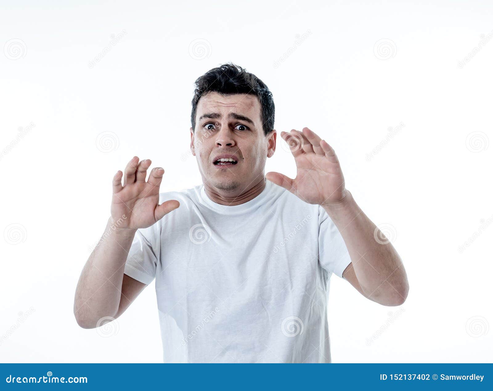 Human Expressions and Emotions. Concern Scared Shocked Adult Man with a ... Human Expressions and Emotions. Concern Scared Shocked Adult Man with a ...