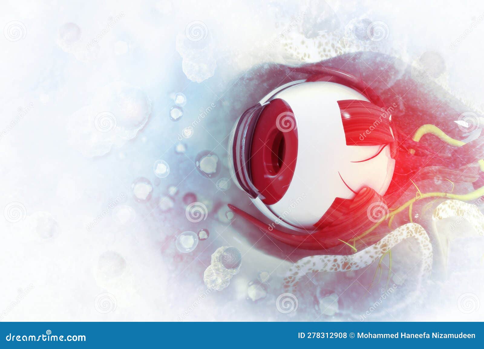 Human Eye Anatomy.inner Structure Stock Illustration - Illustration of ...