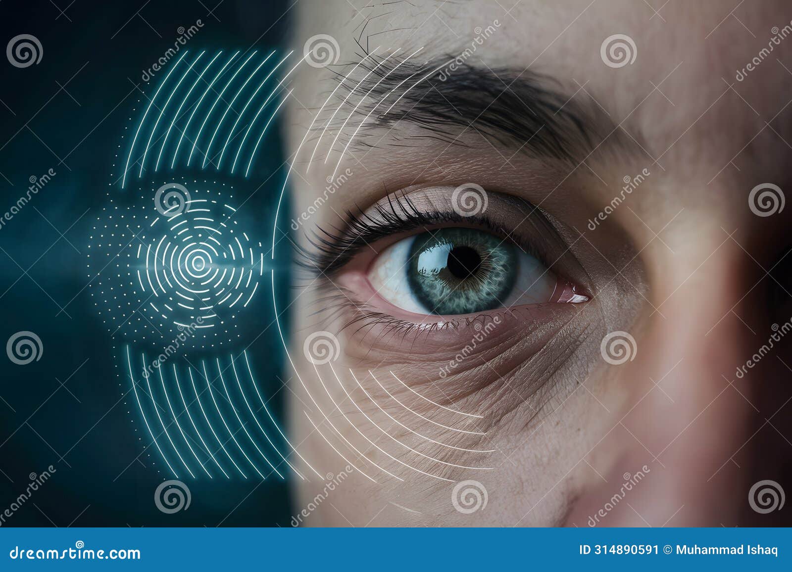 Human Eye for Biometric Scan Secure Identity Concept Photo, Showcasing ...