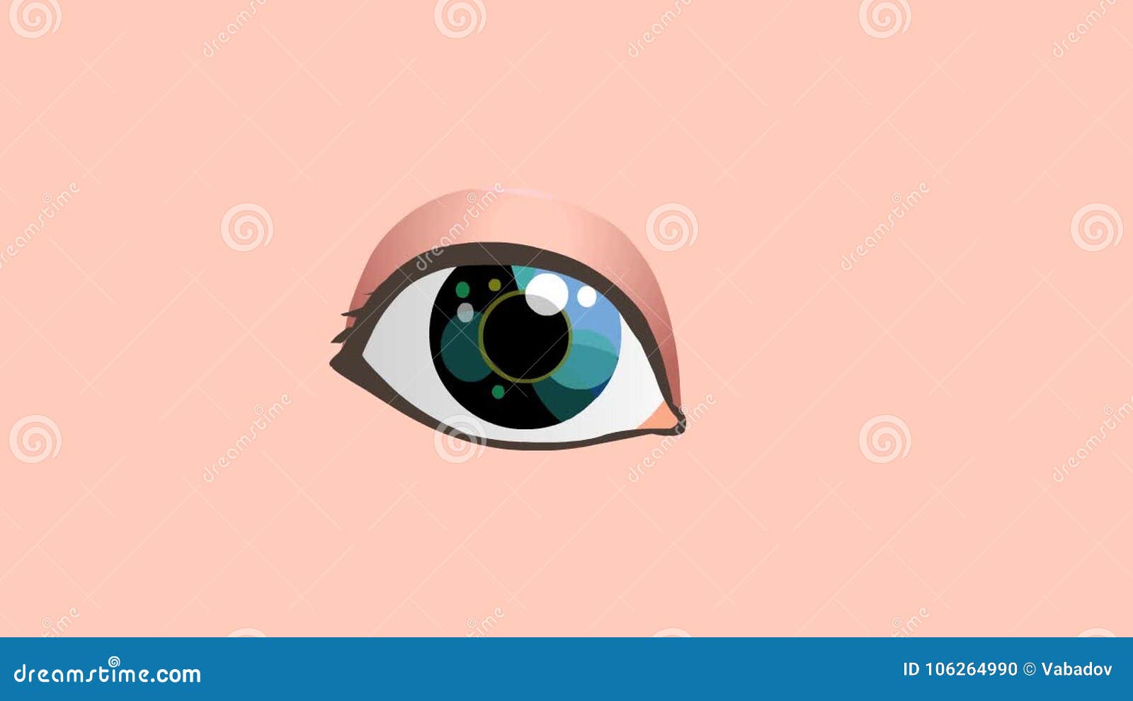 Human eye blinking stock footage. Video of isolated - 106264990