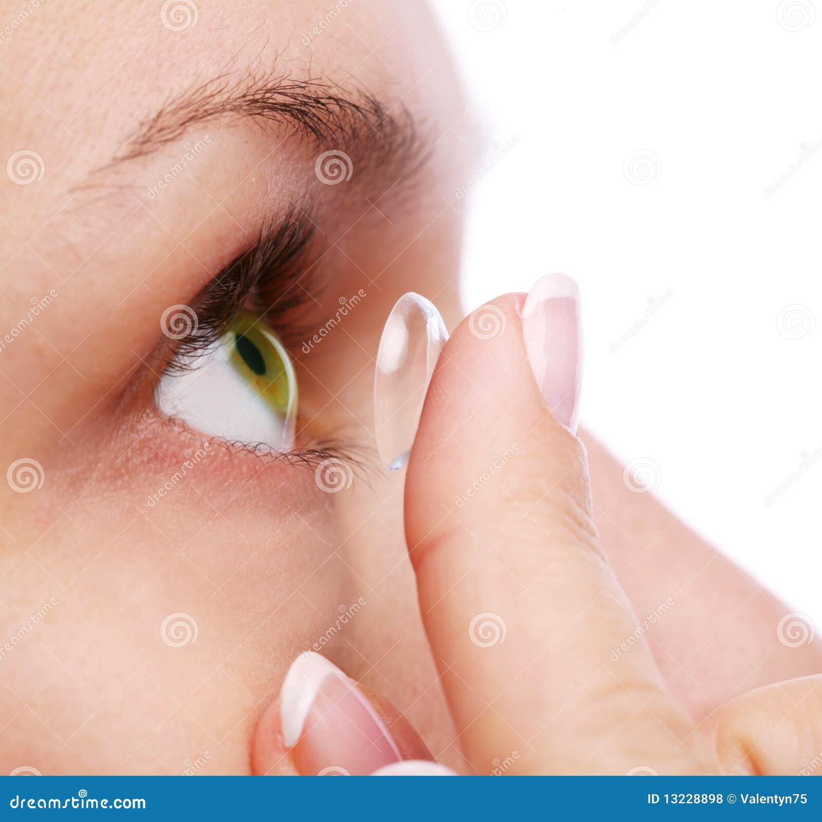 Human Eye with Corrective Lens Stock Photo - Image of beauty, lens ...