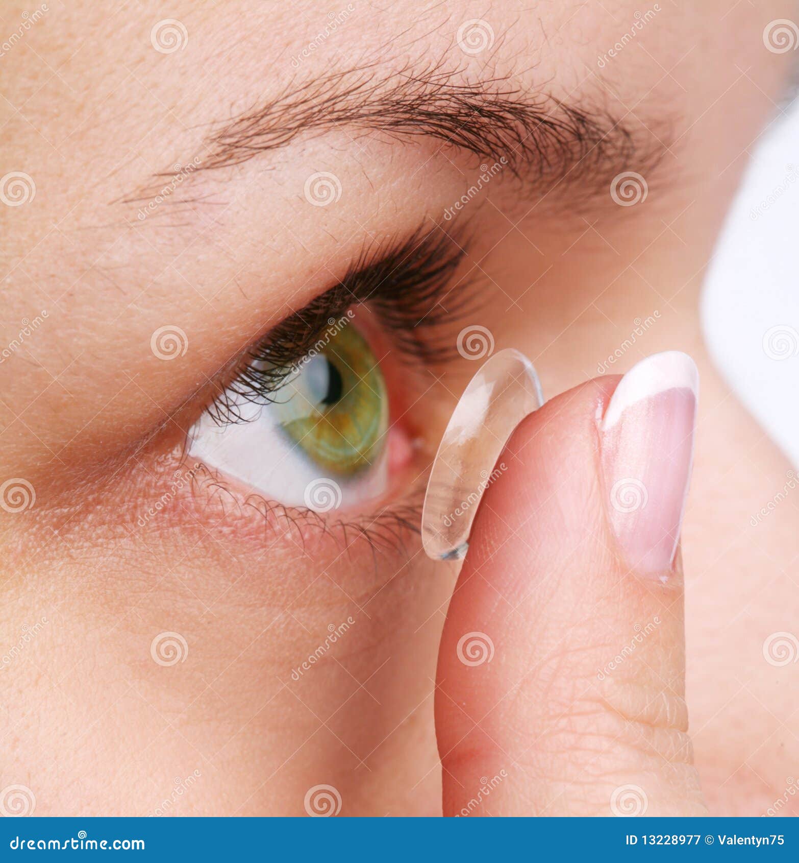 Human Eye with Corrective Lens Stock Image - Image of lens, closeup ...