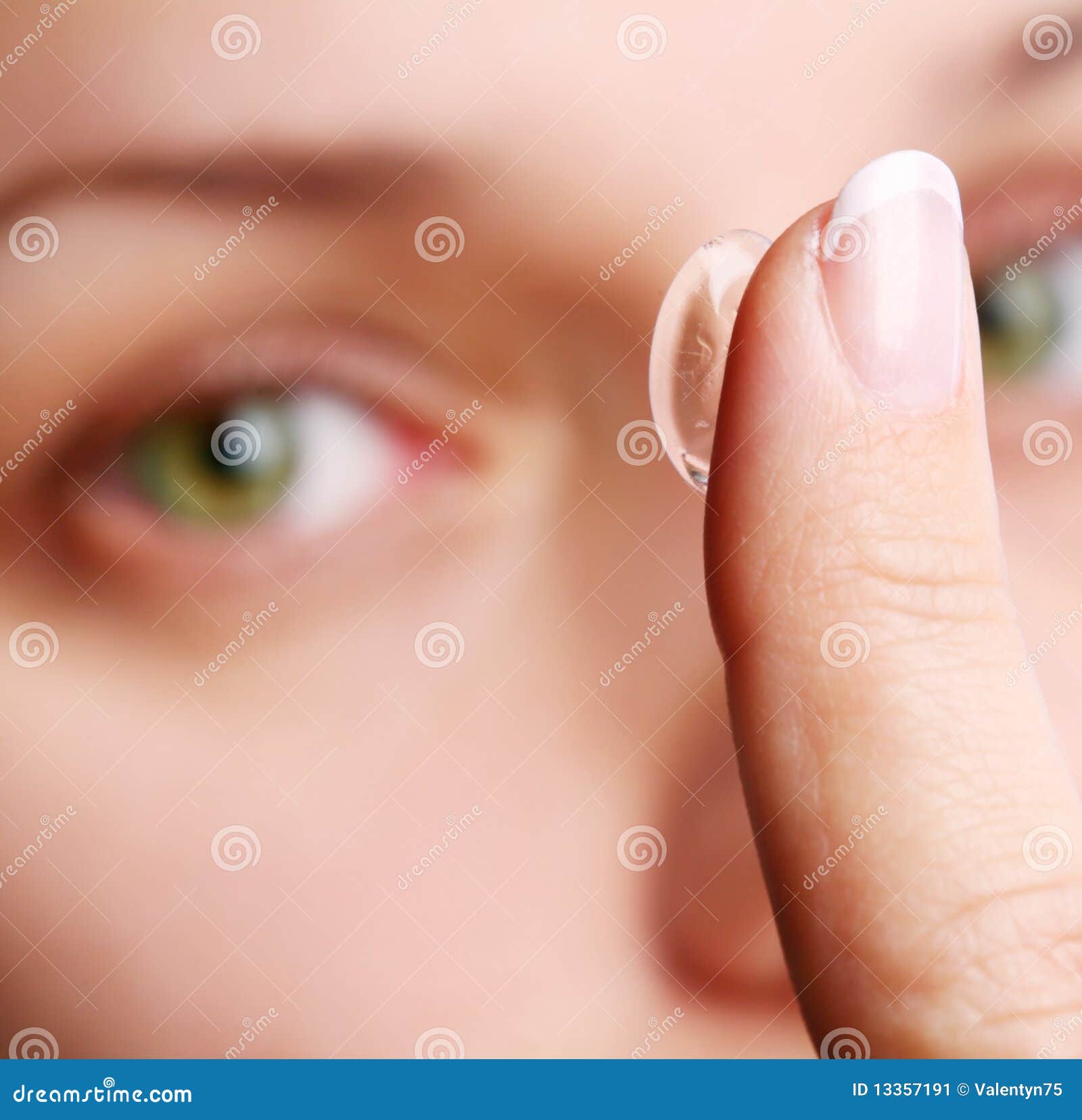 Human Eye with Corrective Lens Stock Image - Image of closeup, girl ...