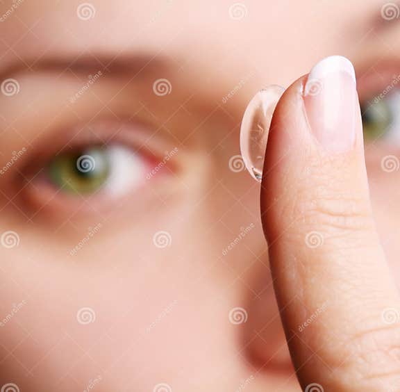 Human Eye with Corrective Lens Stock Image - Image of closeup, girl ...