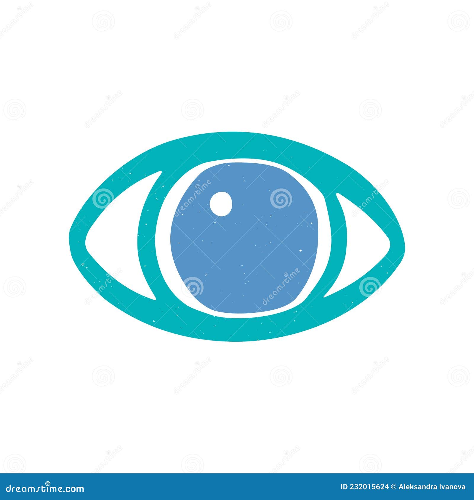 Human Eye Icon. Hand Drawn Optical Symbol Stock Illustration ...