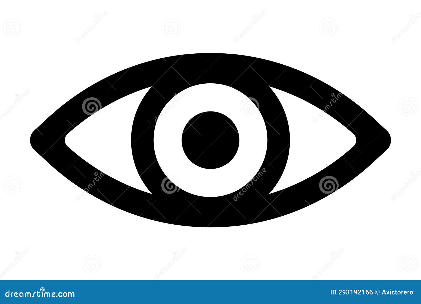 Human eye icon symbol stock illustration. Illustration of isolated ...