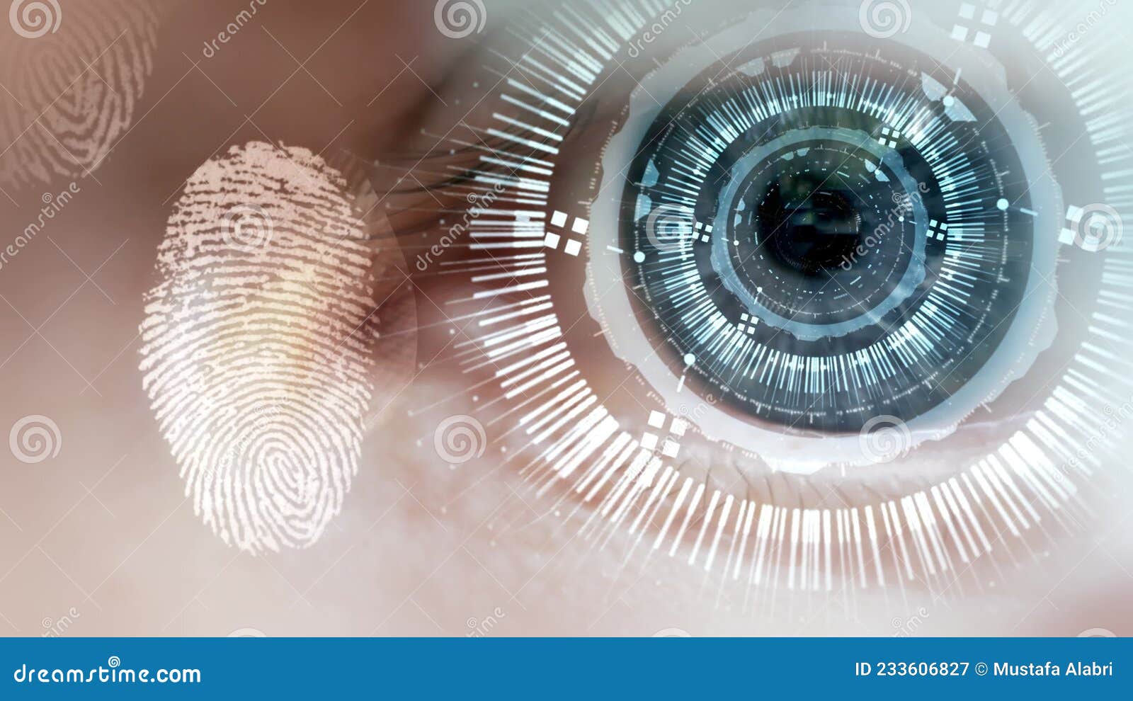 Human Eye Identification Scan Technology, 3d Rendering Stock Video ...