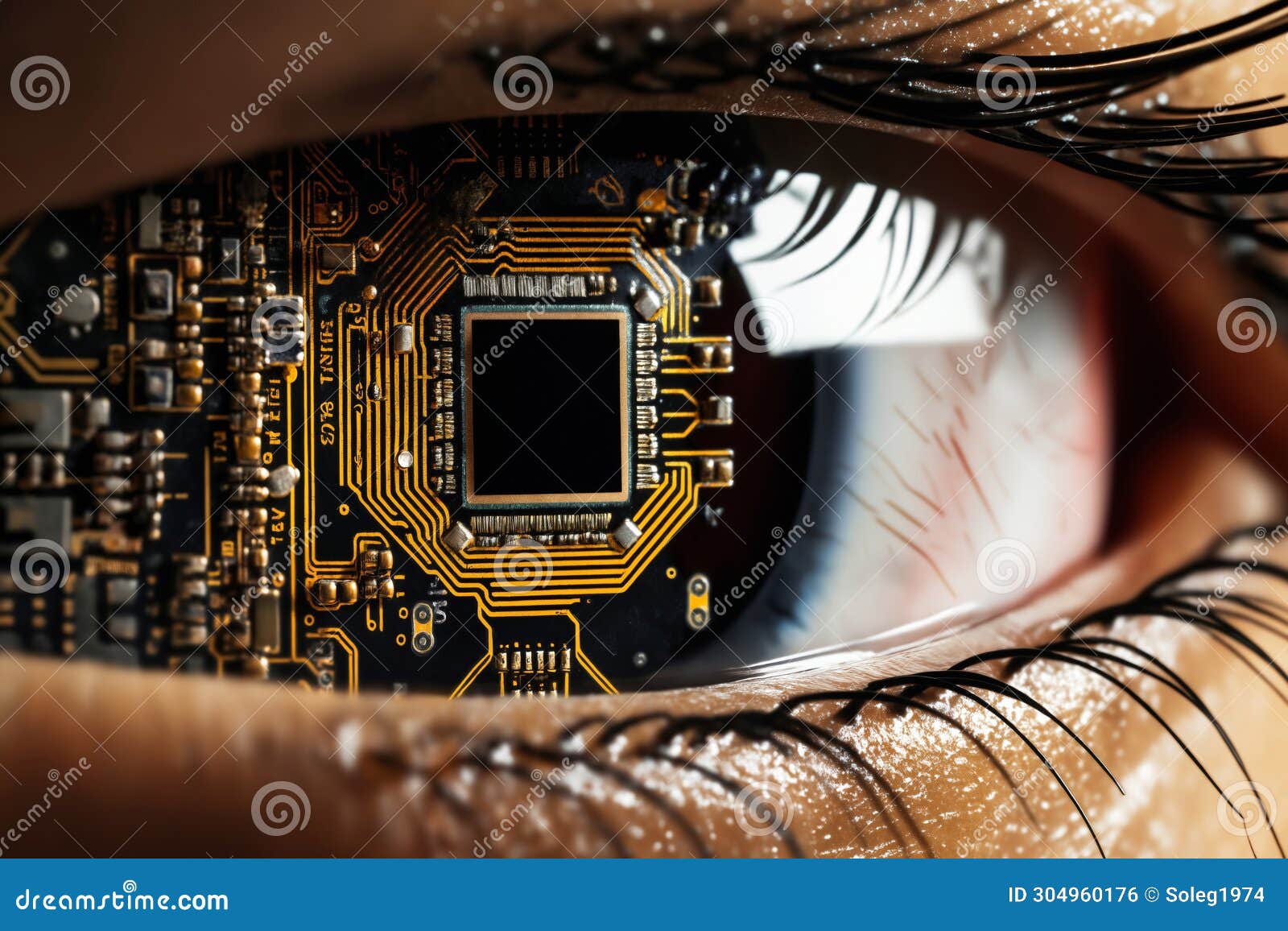 The Human Eye with an Implant in the Form of an Electronic Digital ...
